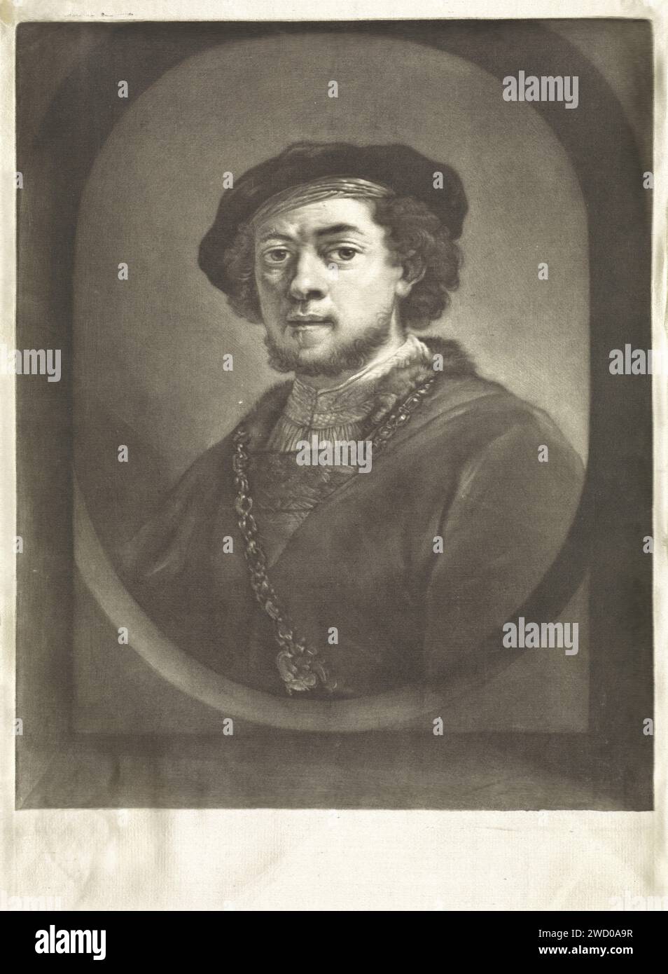Portrait of Rembrandt van Rijn, Pieter van Bleeck, after Rembrandt van ...