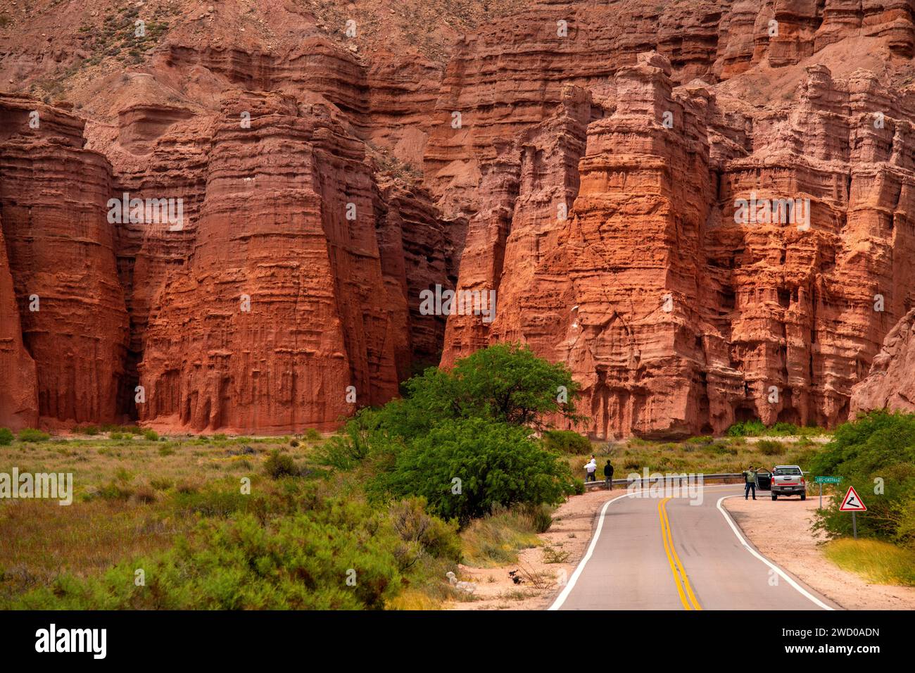The beautiful Los Castillos on the Ruta 68 that links Salta to Cafayate ...