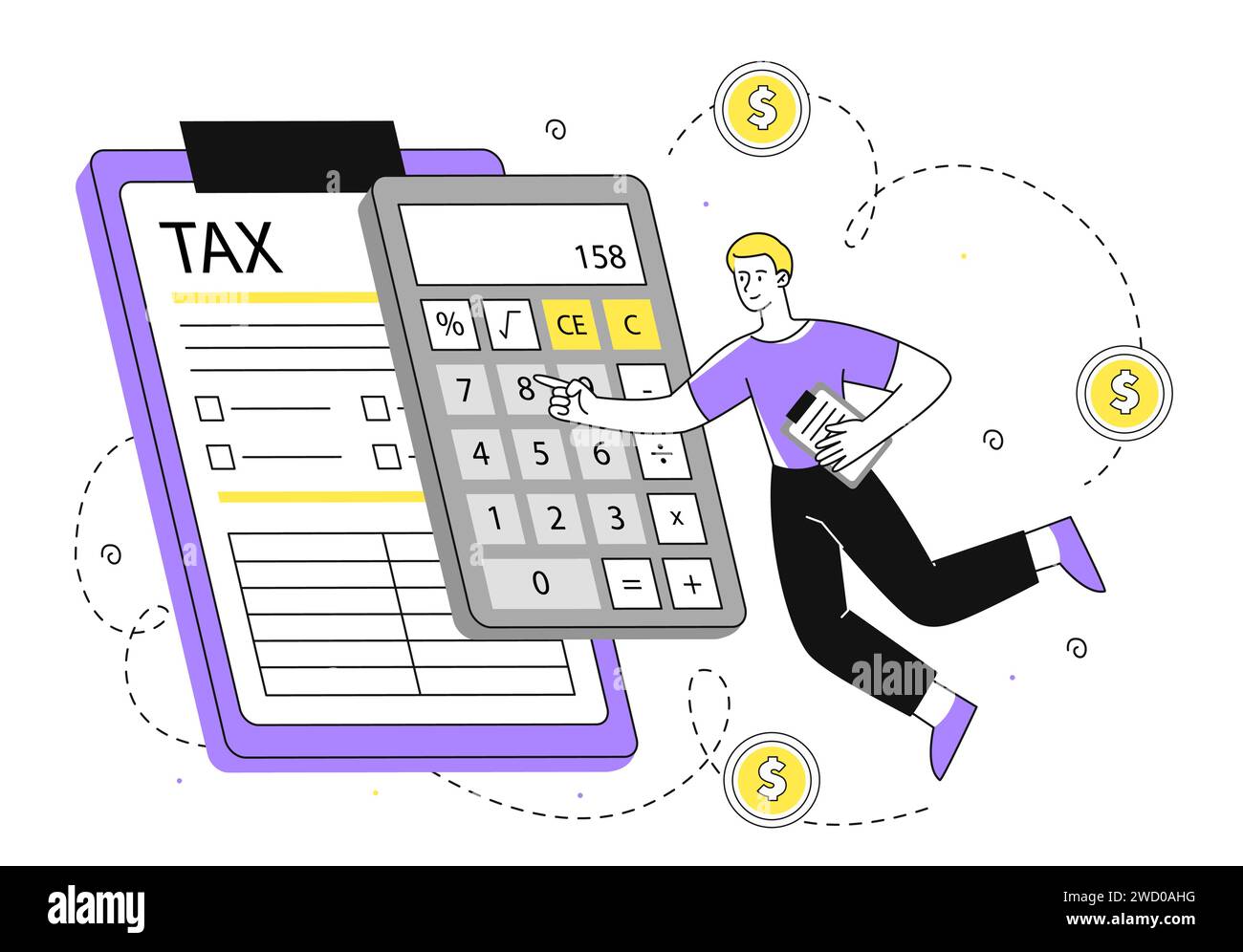 Electronic declaration Stock Vector Images - Alamy