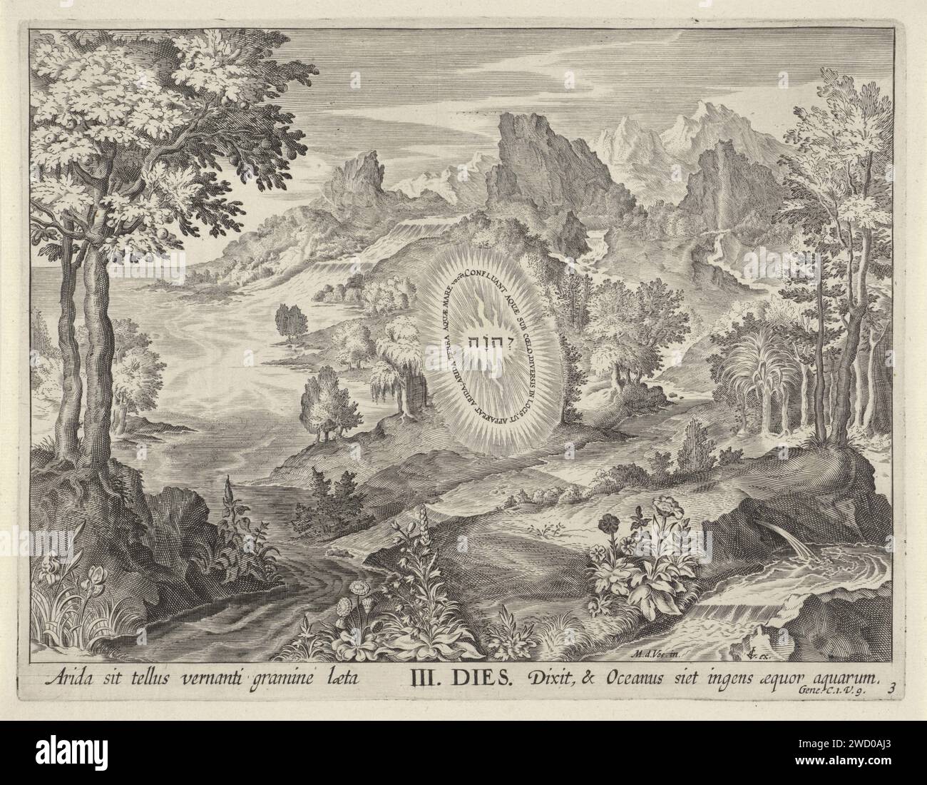 Creation of the earth, Johann Sadeler (I), After Maerten de Vos, 1639 ...
