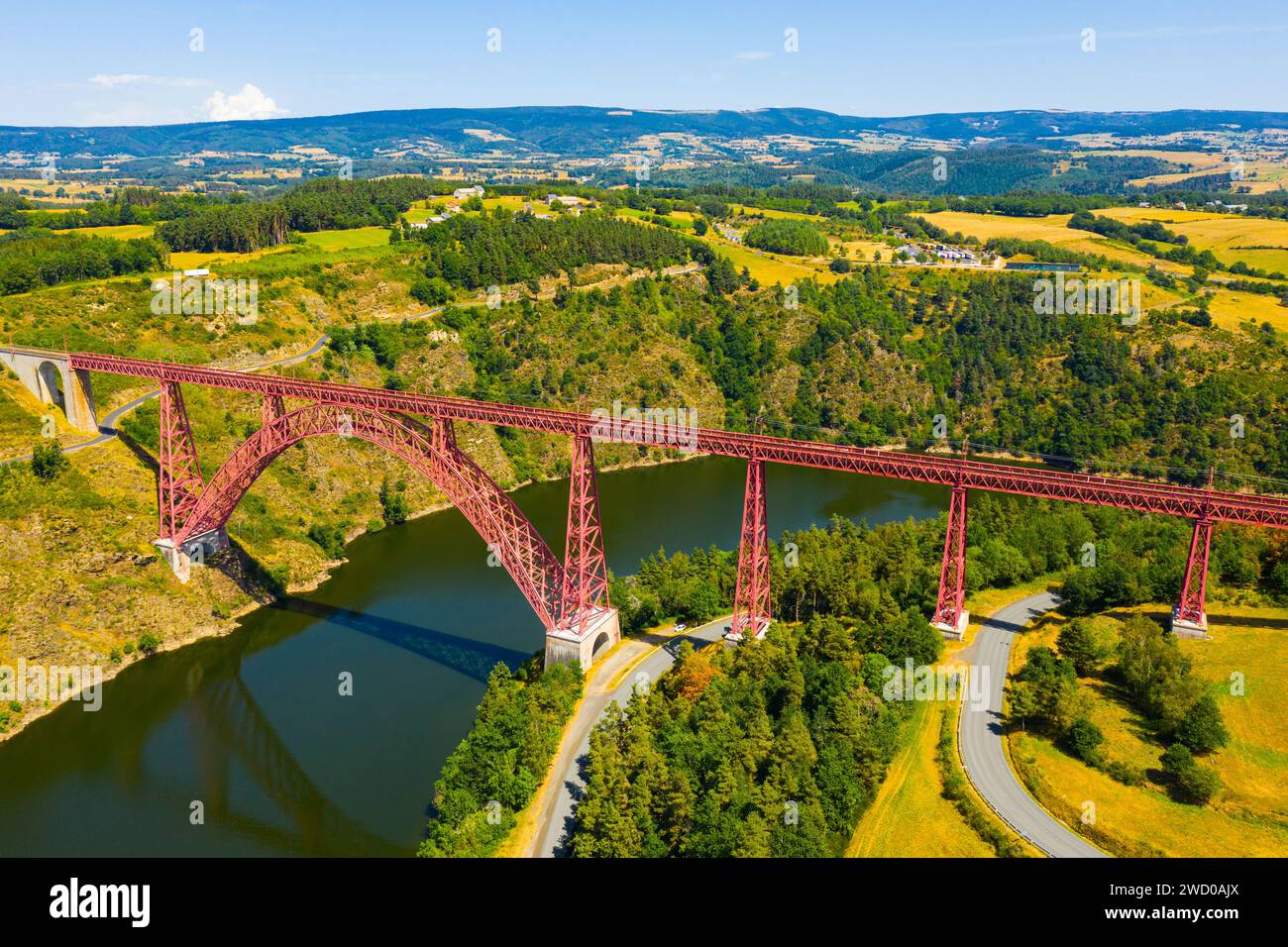 Aerial view of Garabit Viaduct, France Stock Photo - Alamy