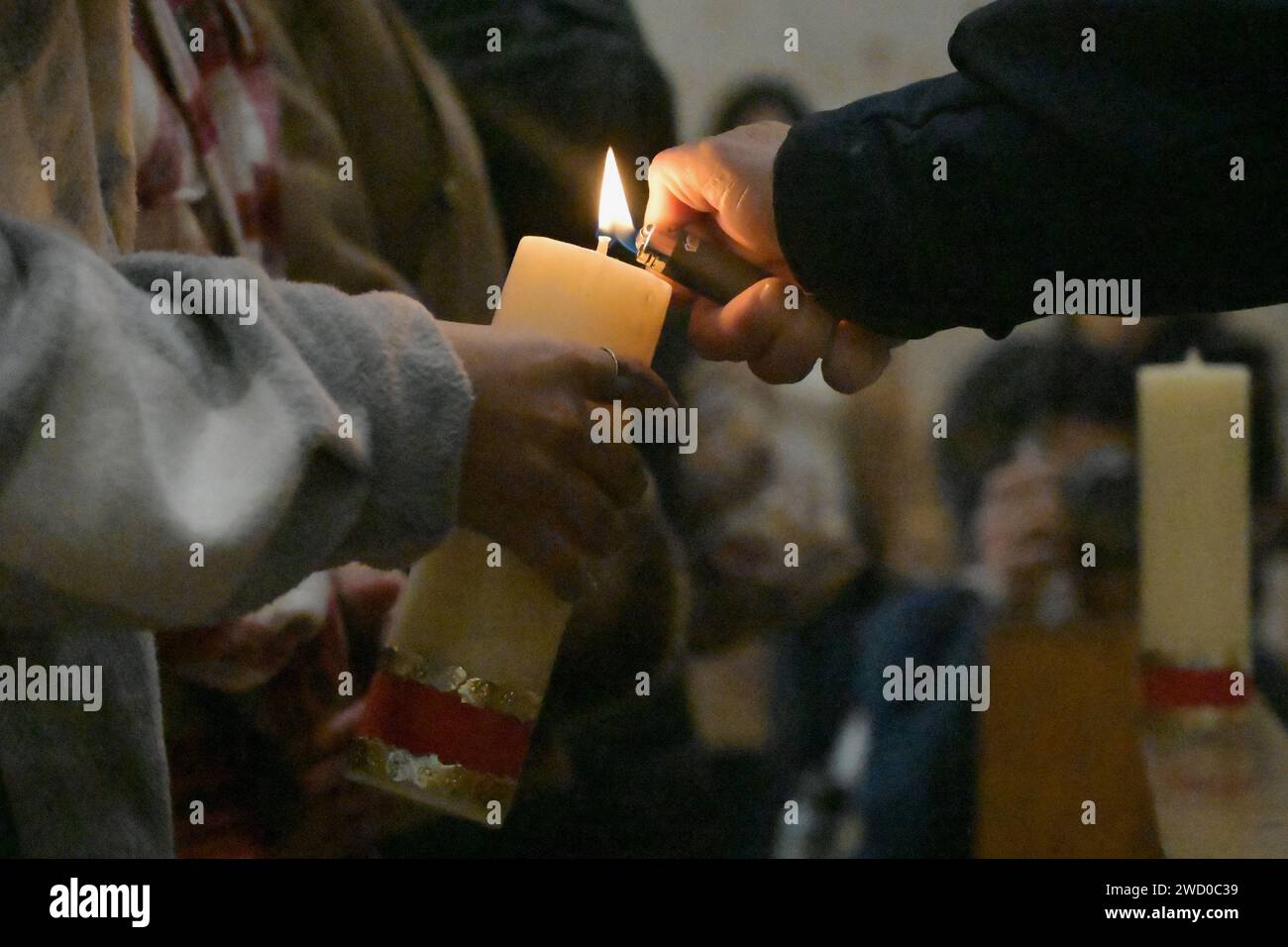 Tijuana, Baja California, Mexico. 17th Jan, 2024. Family, friends and ...