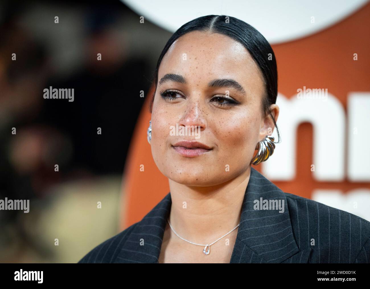 Karena Evans poses for photographers upon arrival at the premiere of ...