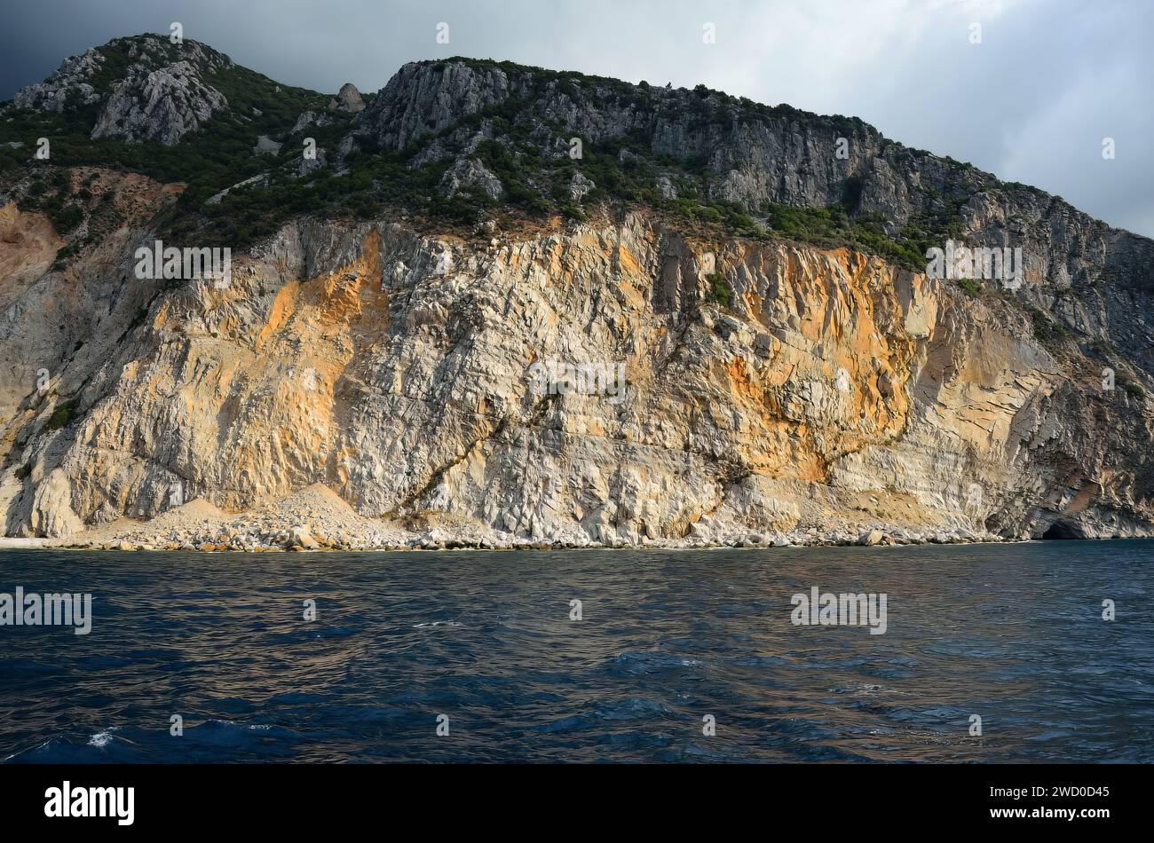 The breathtaking coastal landscape of Mount Athos, Greece Stock Photo ...