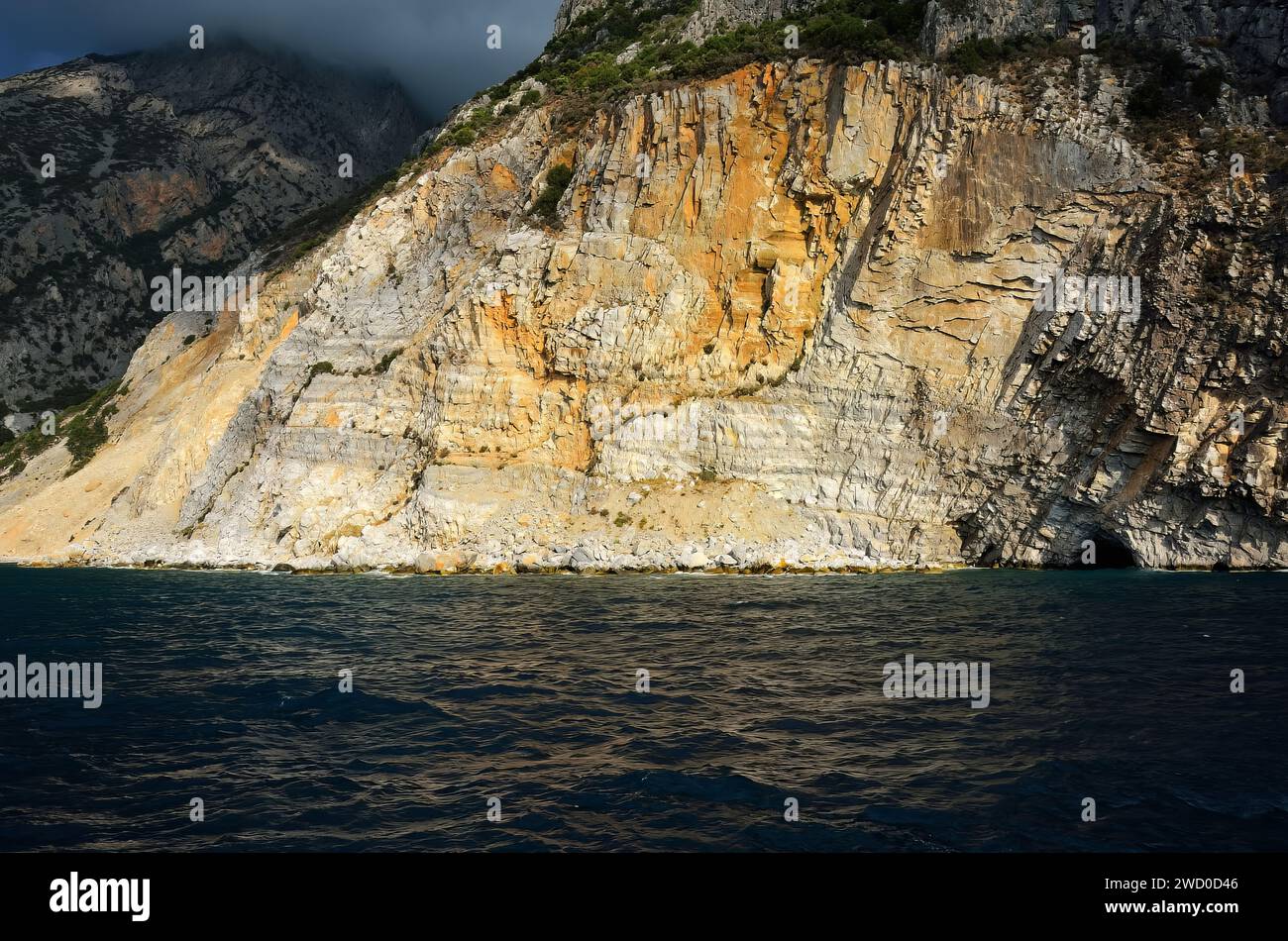 The breathtaking coastal landscape of Mount Athos, Greece Stock Photo ...