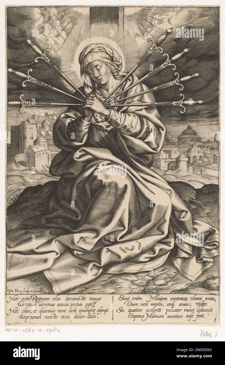 Seven Smarten Van Maria, Pierre Firens, 1600 - 1639 print Maria ...