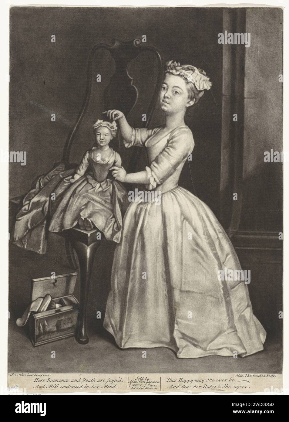 Girl with a Pop, Alexander van Haecken, After Joseph van Haecken, 1735 ...