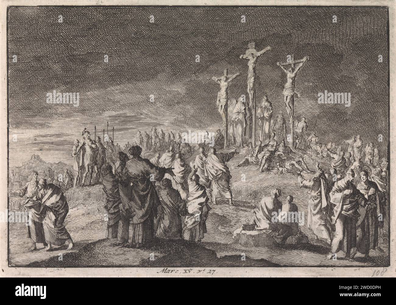 Christ on Het Kruis, Jan Luyken, 1703 - 1762 print Print Maker: Haarlem Publisher: Amsterdam ...