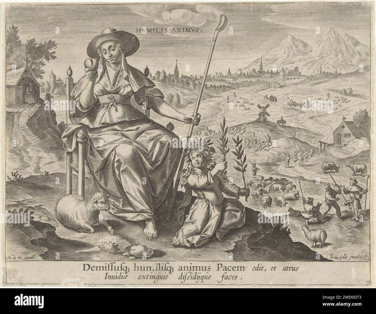 Humidity produces peace, Jan Collaert (II) (Attributed to), After ...