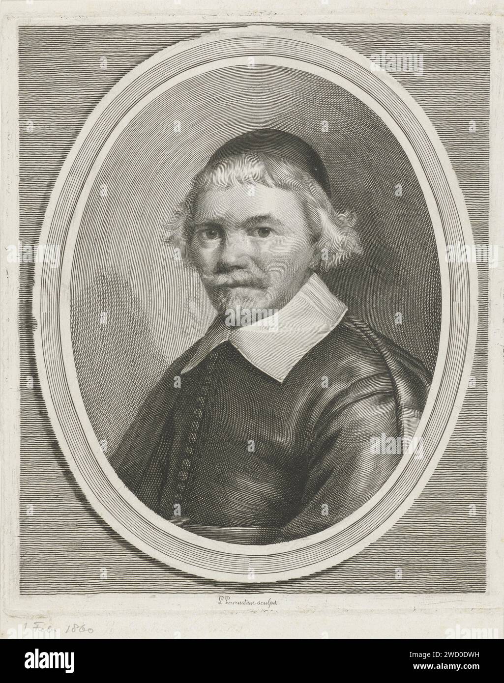 Portret is Robert Junius, Leopold Löwenstam, 1860 print Portrait of ...