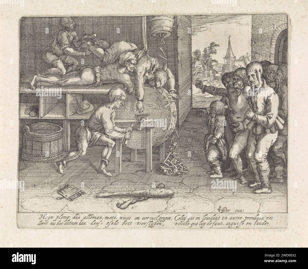 Deceiver punishes the grinding of nose and ears, anonymous, after David ...