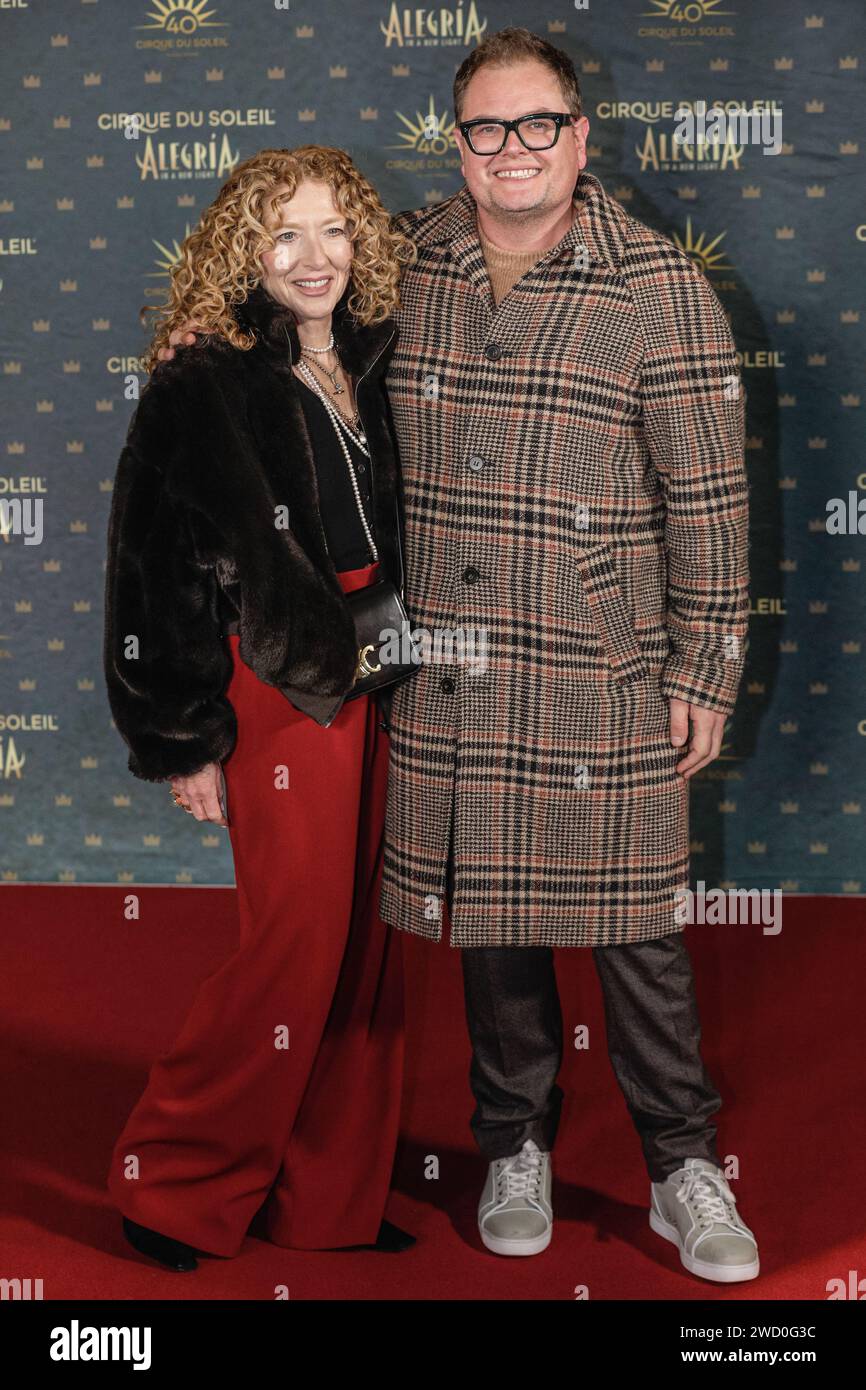 London, UK. 17th Jan, 2024. Kelly Hoppen and Alan Carr arriving for the ...