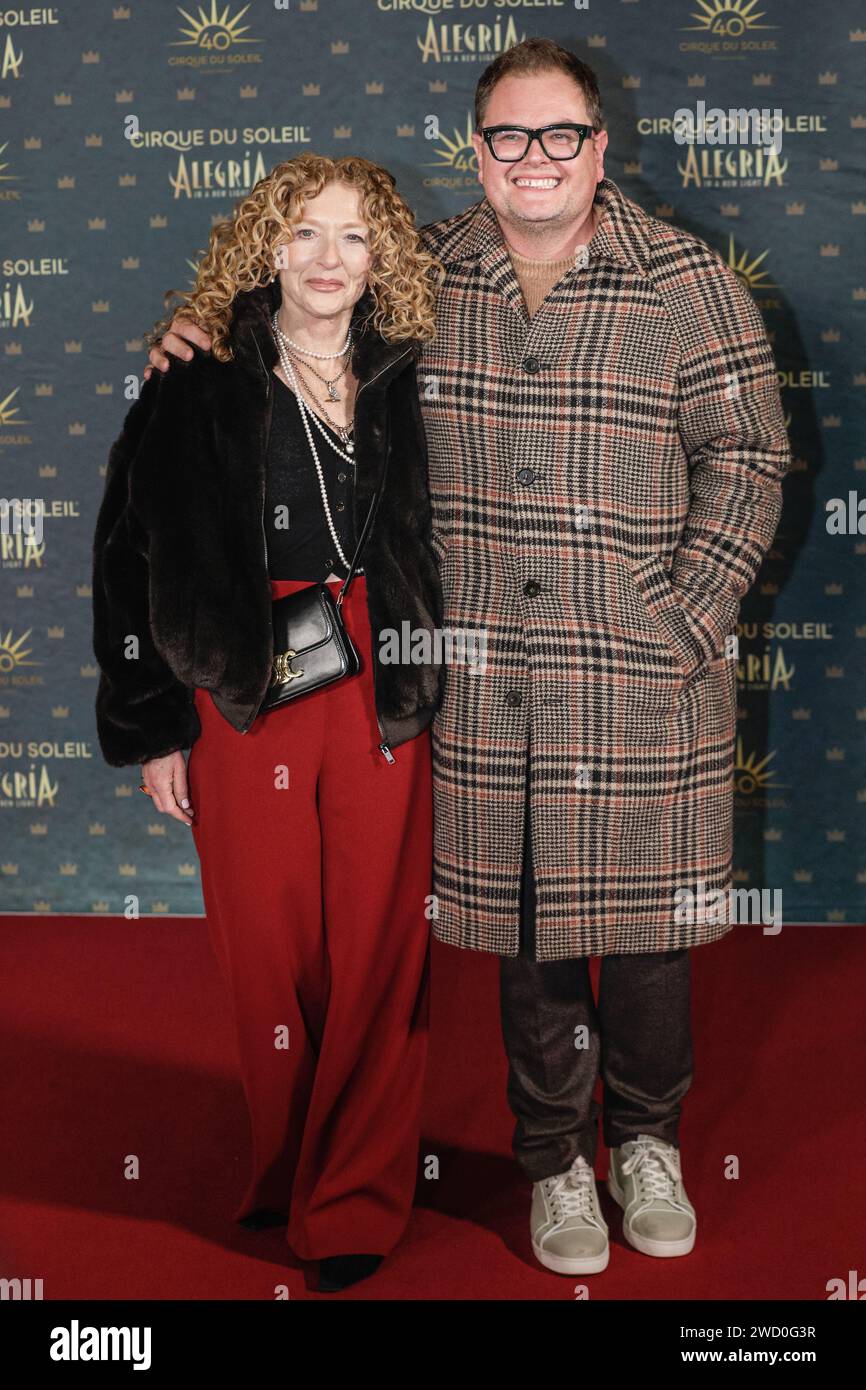 London, UK. 17th Jan, 2024. Kelly Hoppen and Alan Carr arriving for the ...