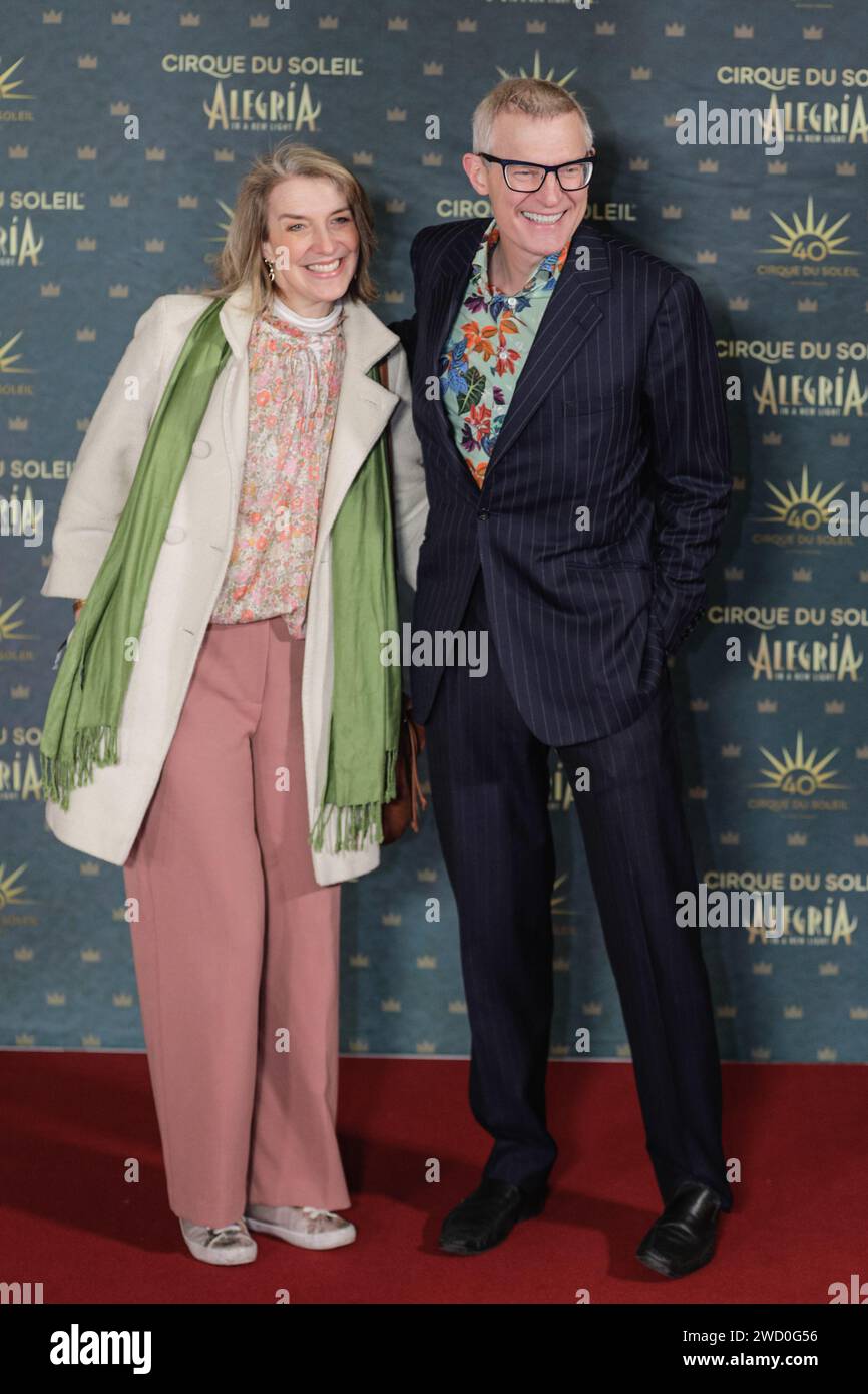 London, UK. 17th Jan, 2024. Jeremy Vine and wife arriving for the ...