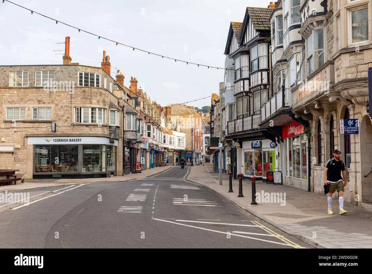 Swanage town centre, Dorset coast, England,UK,2023 Stock Photo - Alamy