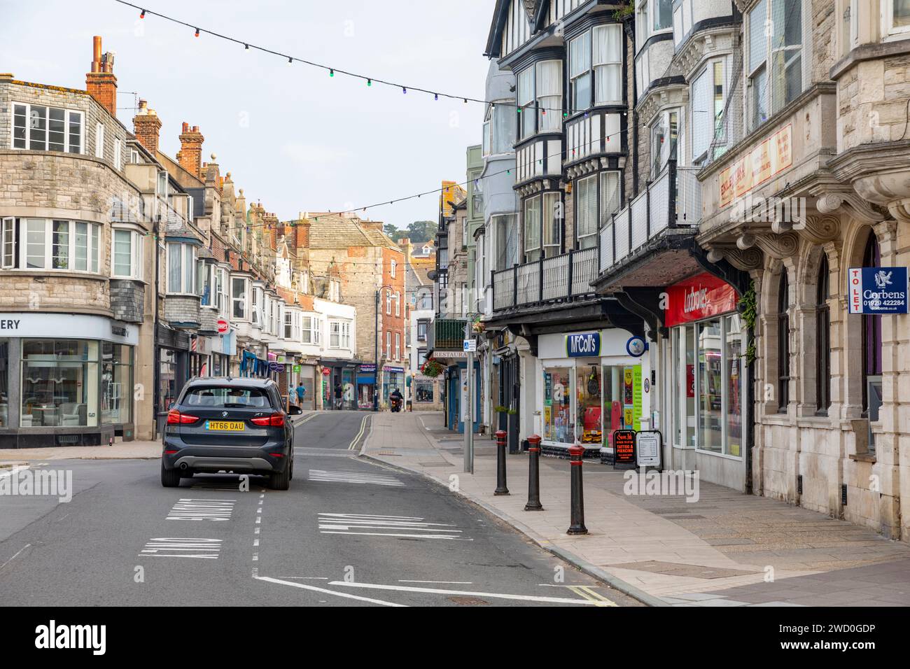 Swanage town centre, Dorset coast, England,UK,2023 Stock Photo - Alamy