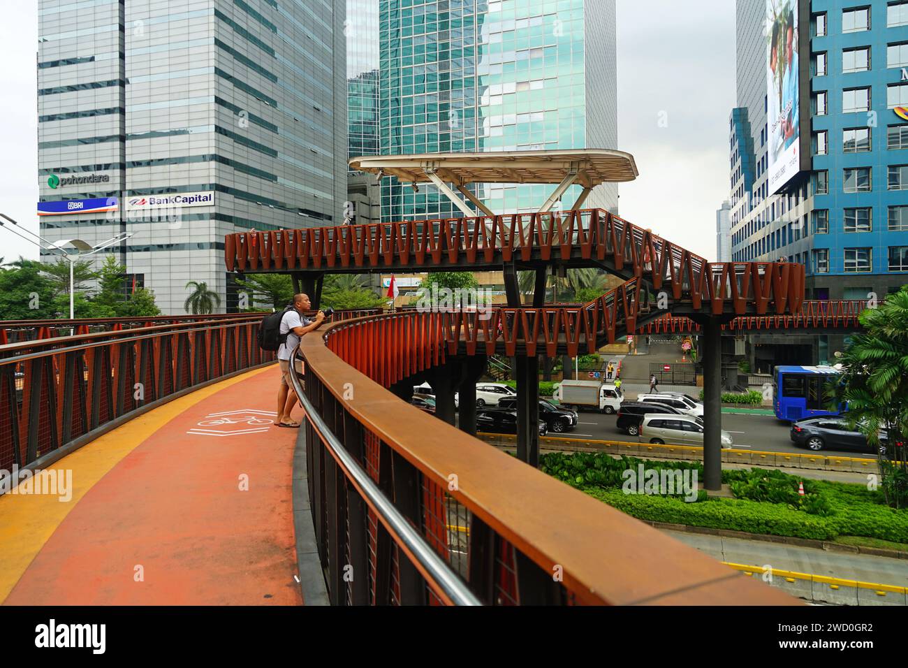 JPO Pinisi Pedestrian Bridge, Sudriman Street, Karet, Jakarta ...