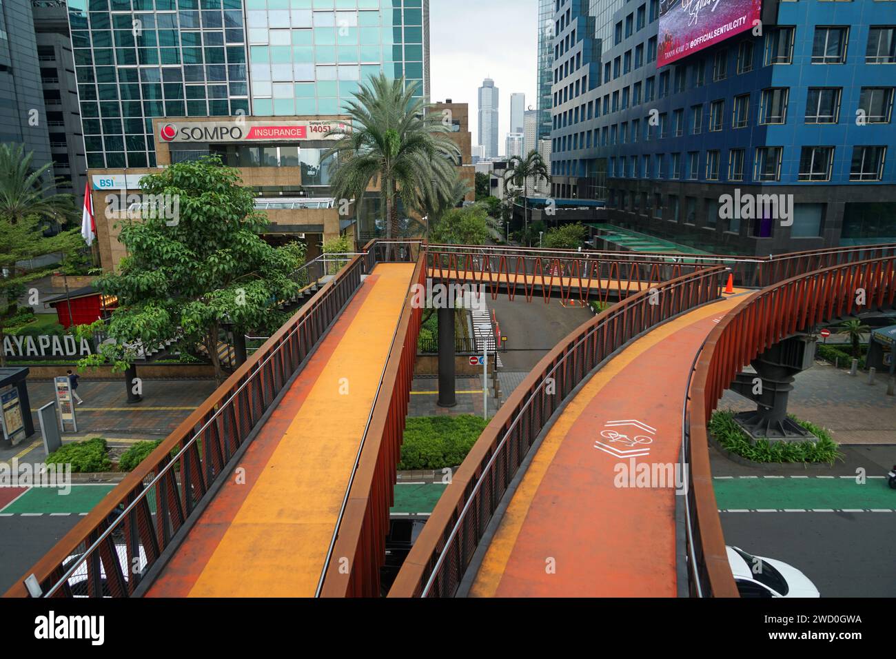 JPO Pinisi Pedestrian Bridge, Sudriman Street, Karet, Jakarta ...