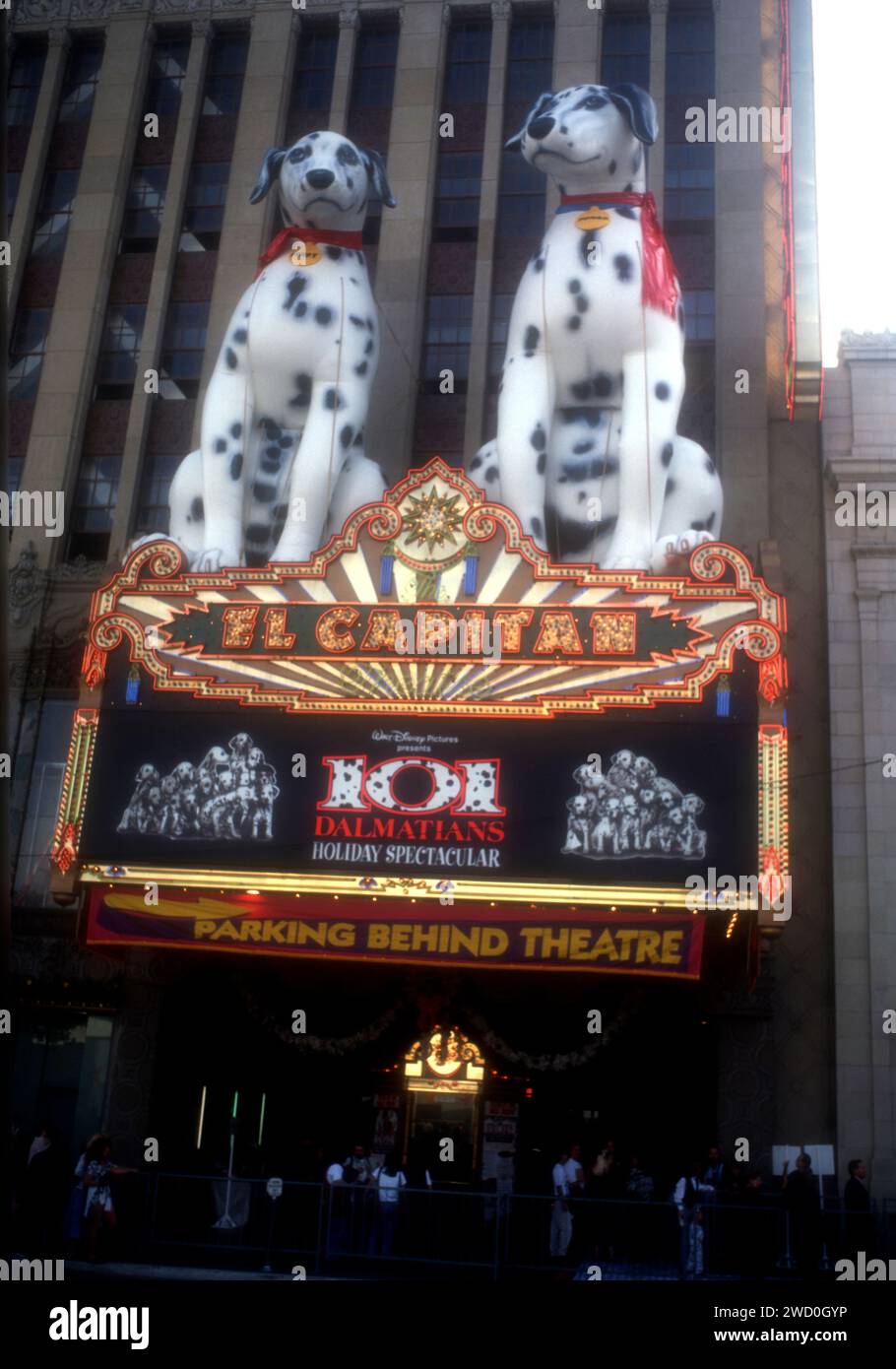 Los Angeles, California, USA 24th November 1996 Marquee and Display at ...