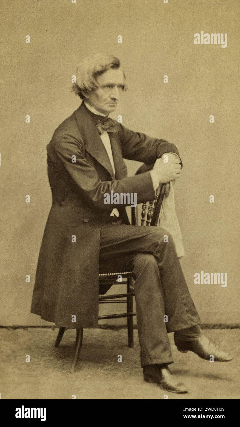1863 , FRANCE : The french music composer HECTOR BERLIOZ ( 1803 - 1869 ). Unknown photographer ...