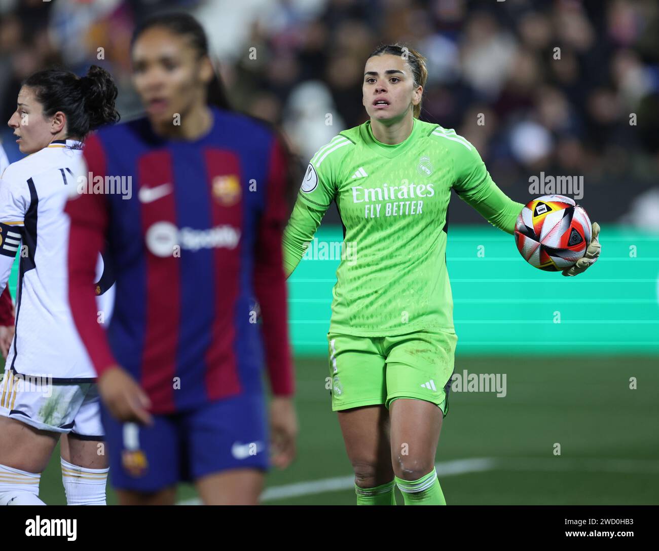 Leganes, Spain. 17 January, 2024. Goalkeeper Misa Rodriguez of Real ...