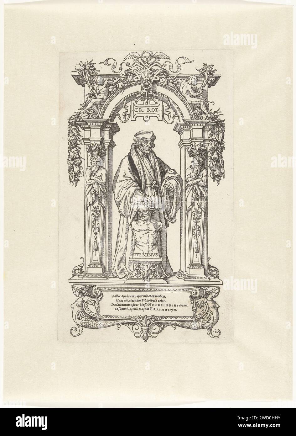 Erasmus standing under arch hi-res stock photography and images - Alamy