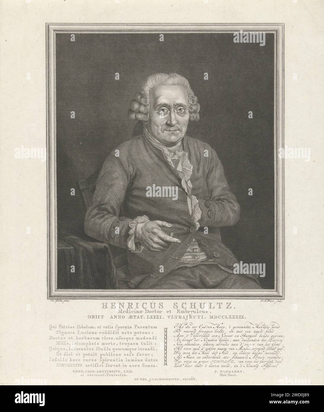 Portrait of Henricus Schultz, 1772 - 1843 print Portrait of Henricus ...