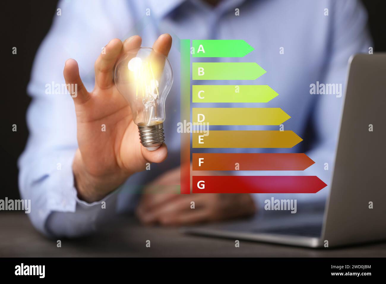 Energy efficiency rating table light hi-res stock photography and ...