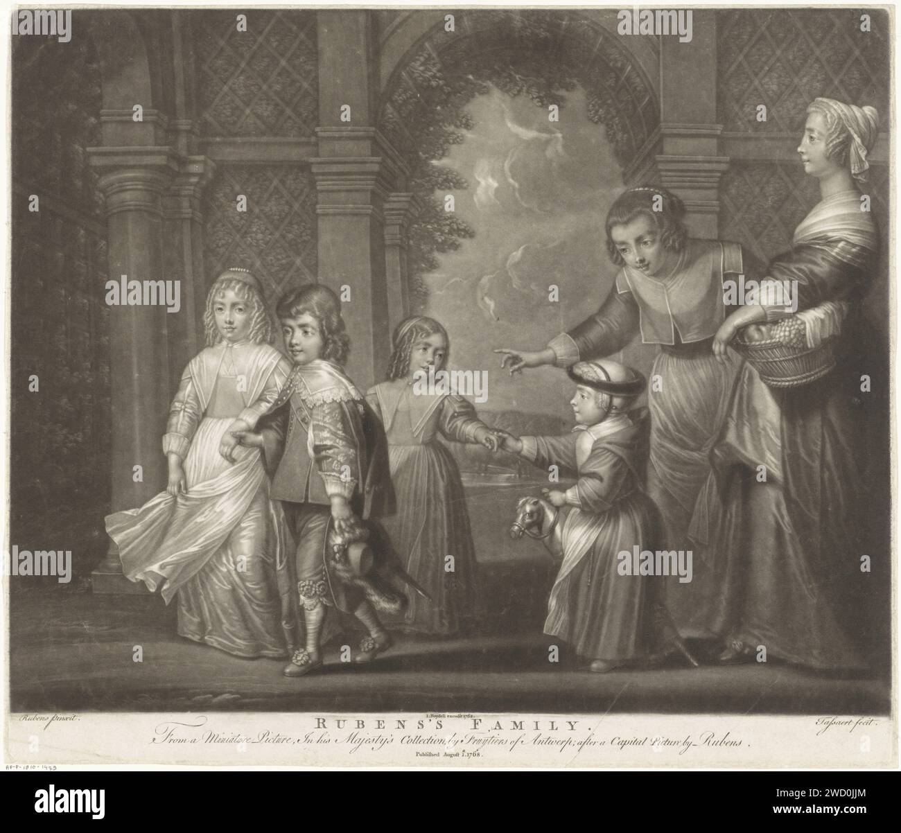 Rubens' Family, Philippe Joseph Tassaert, after Peter Paul Rubens, 1768 ...