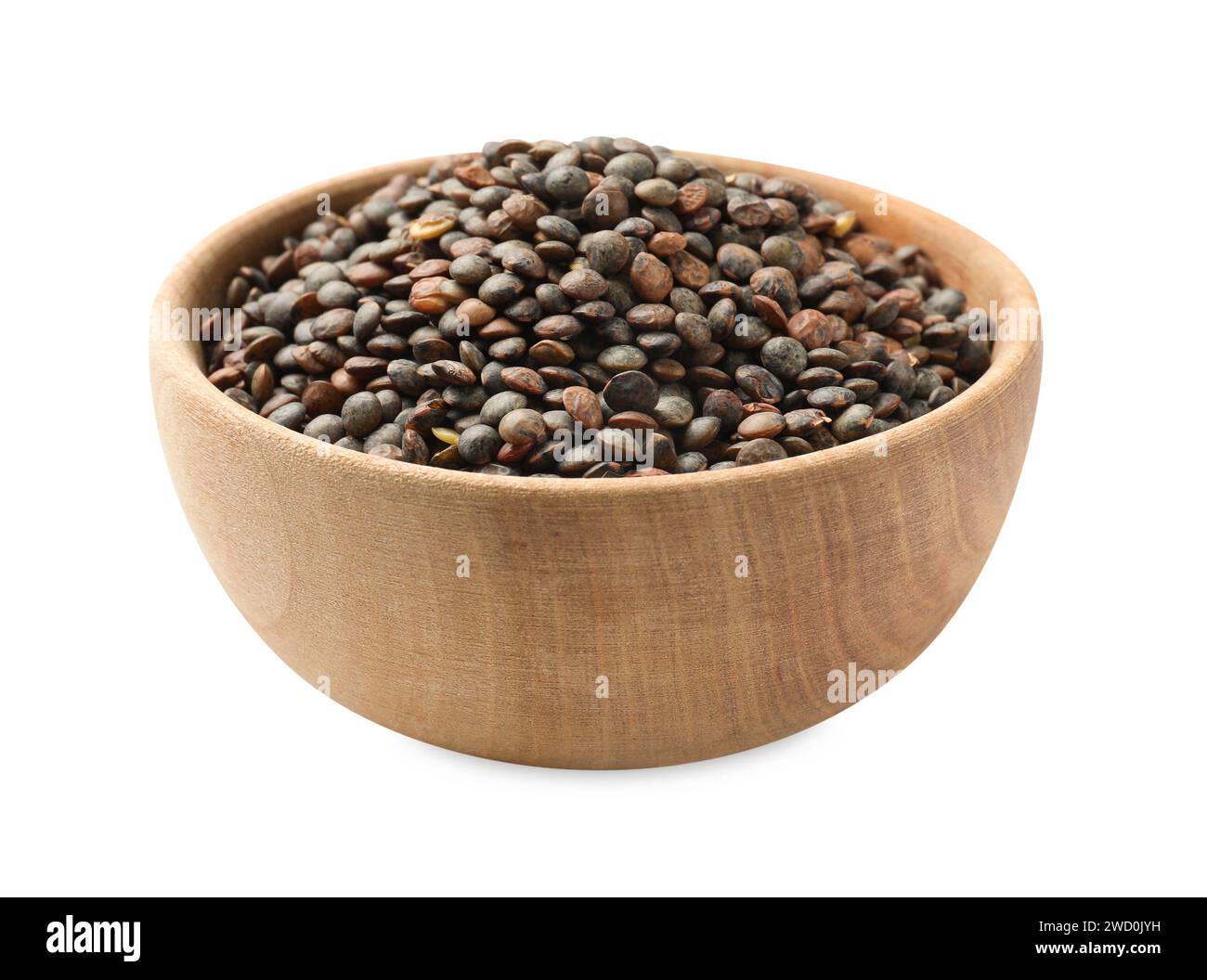 Raw lentils in bowl isolated on white Stock Photo - Alamy