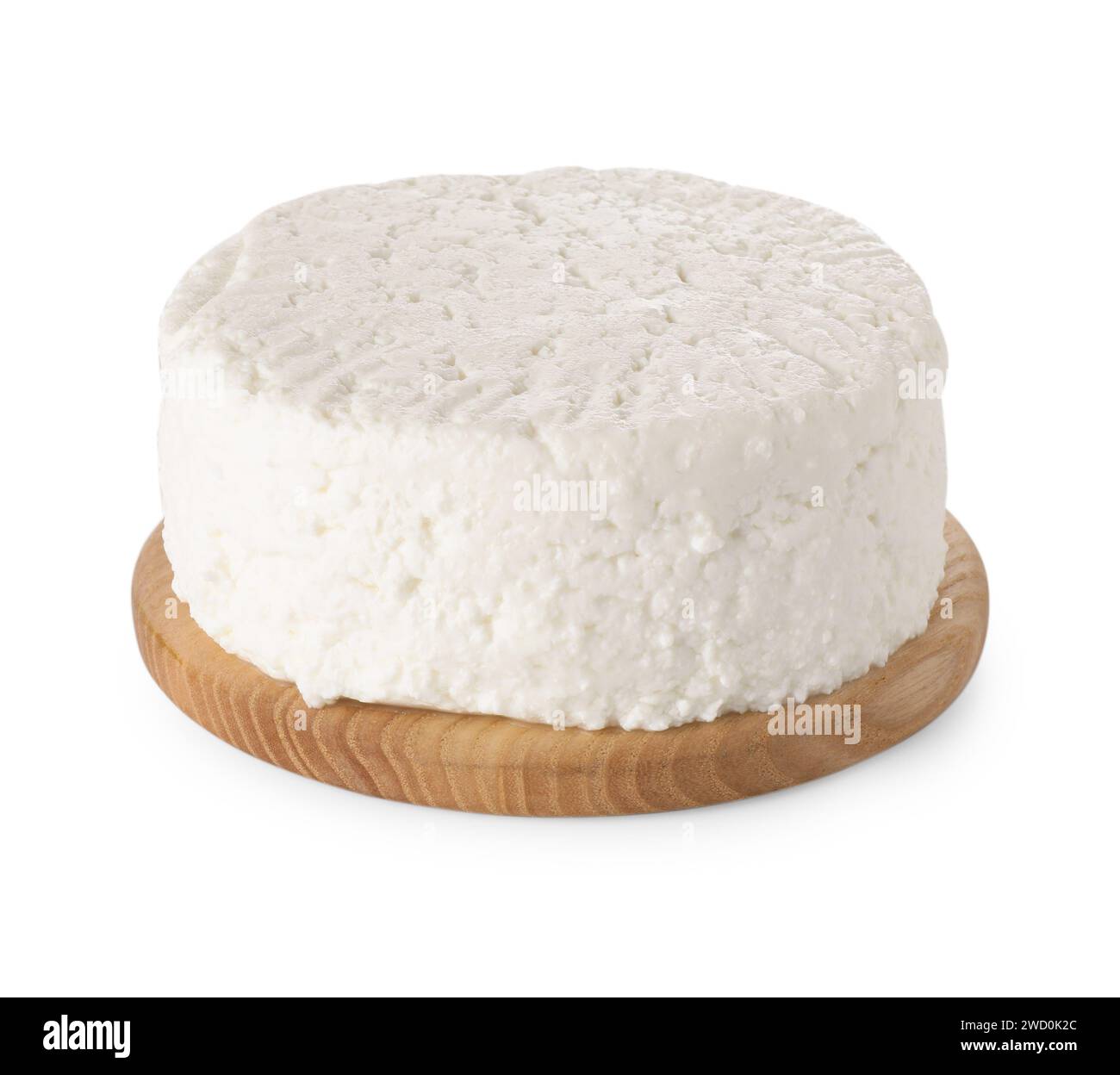 Fresh lactose free cottage cheese isolated on white Stock Photo - Alamy