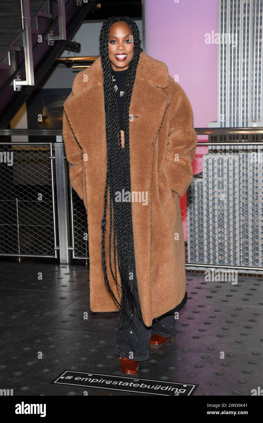 New York, USA. 17th Jan, 2024. Novi Brown from The cast of 'Tyler Perry ...