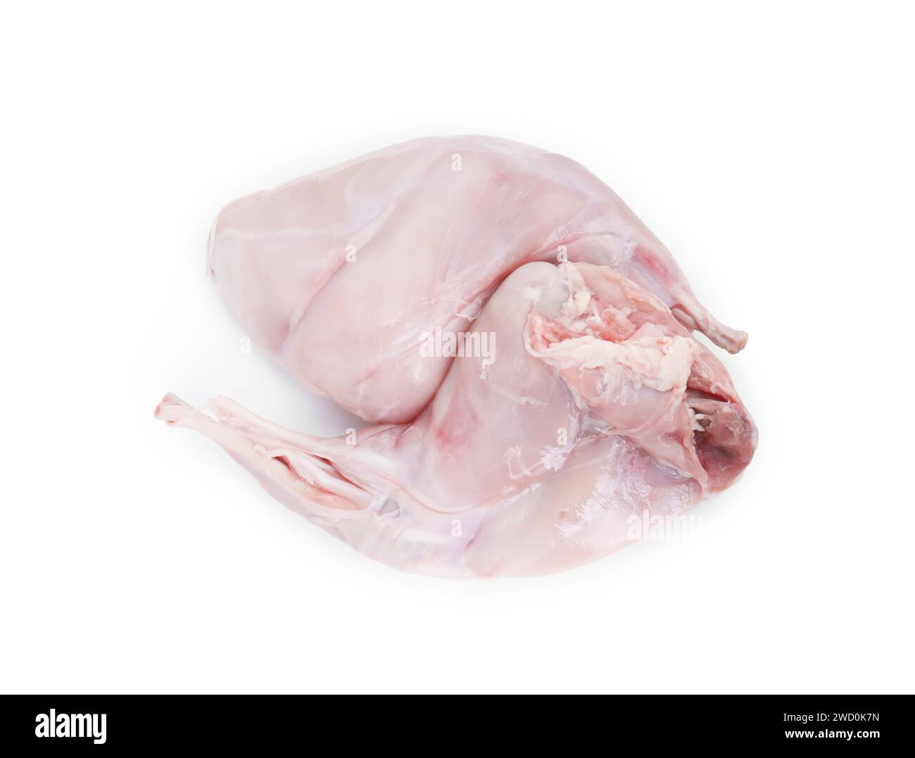 Fresh raw rabbit legs isolated on white, top view Stock Photo - Alamy
