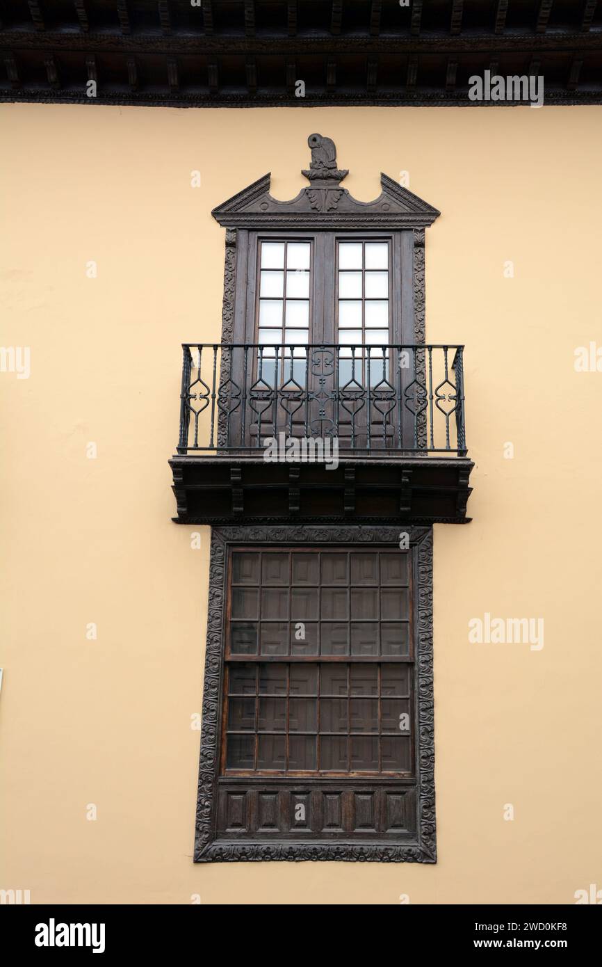 Wood shutter windows, balconies and doors at Casa de los Balcones, a ...