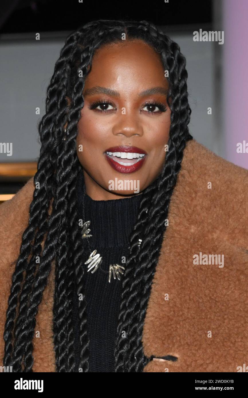 New York, USA. 17th Jan, 2024. Novi Brown from The cast of 'Tyler Perry ...