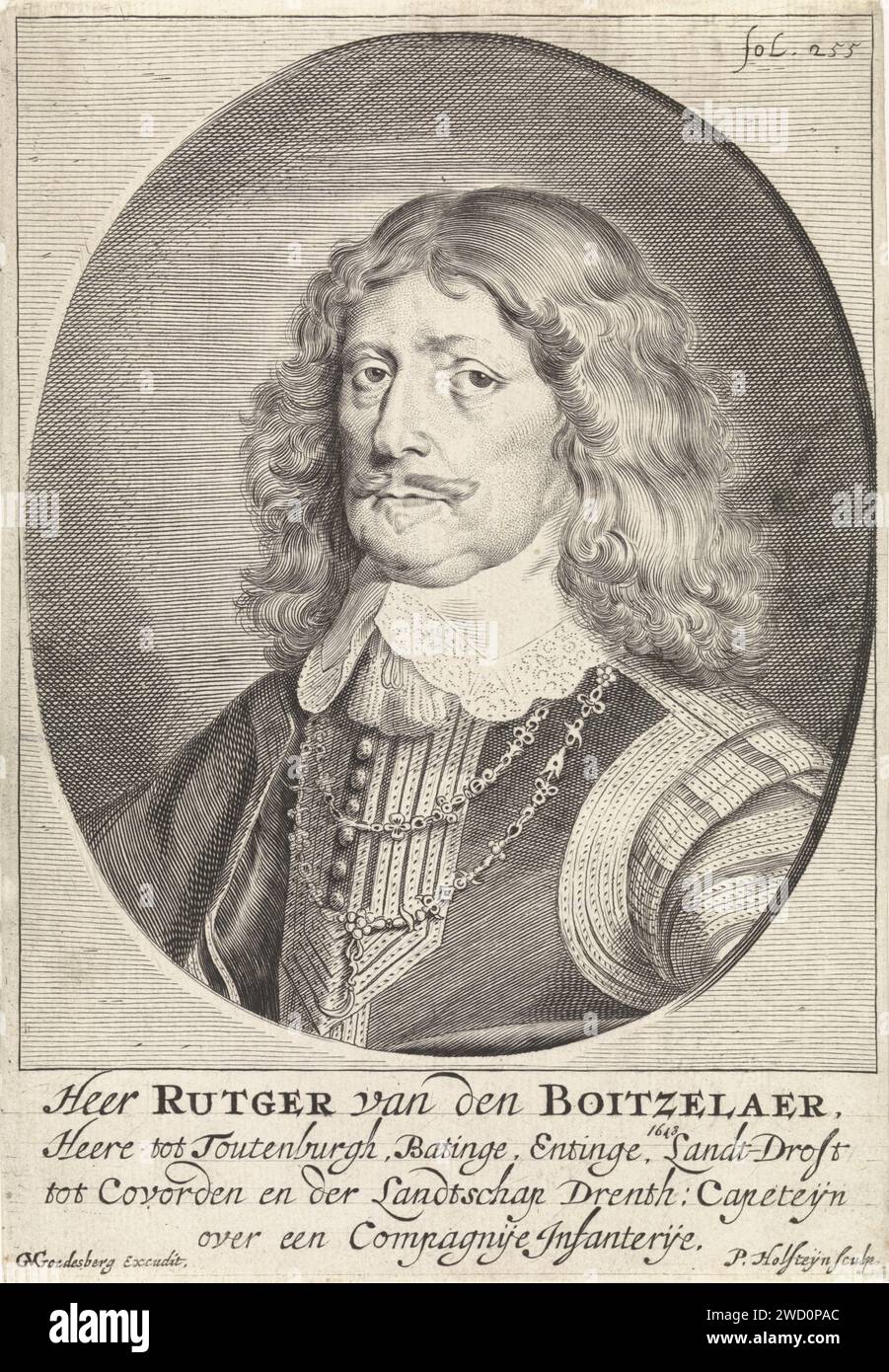 Portrait of Rutger Wessel van den Boetzelaer, Pieter Holsteyn (II ...