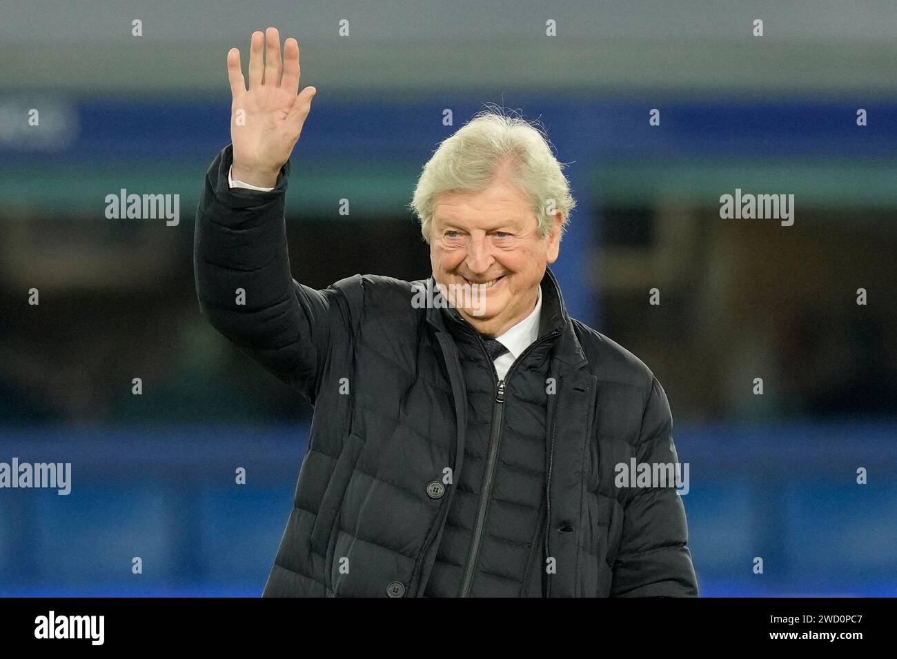 Liverpool, UK. 17th Jan, 2024. Roy Hodgson, manager of Crystal Palace ...