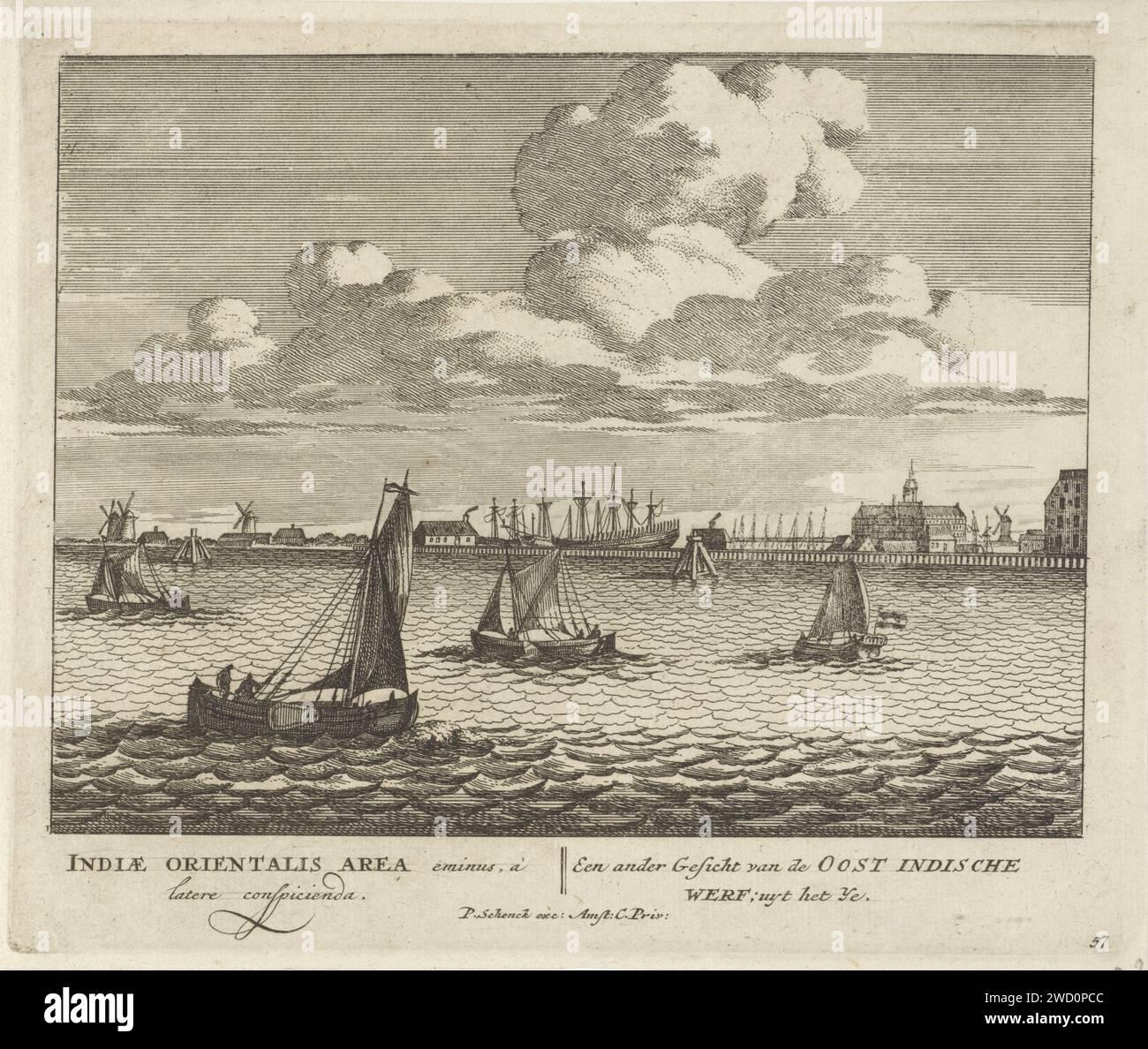 View of the VOC shipyard at Oostenburg in Amsterdam, Anonymous, 1757 ...