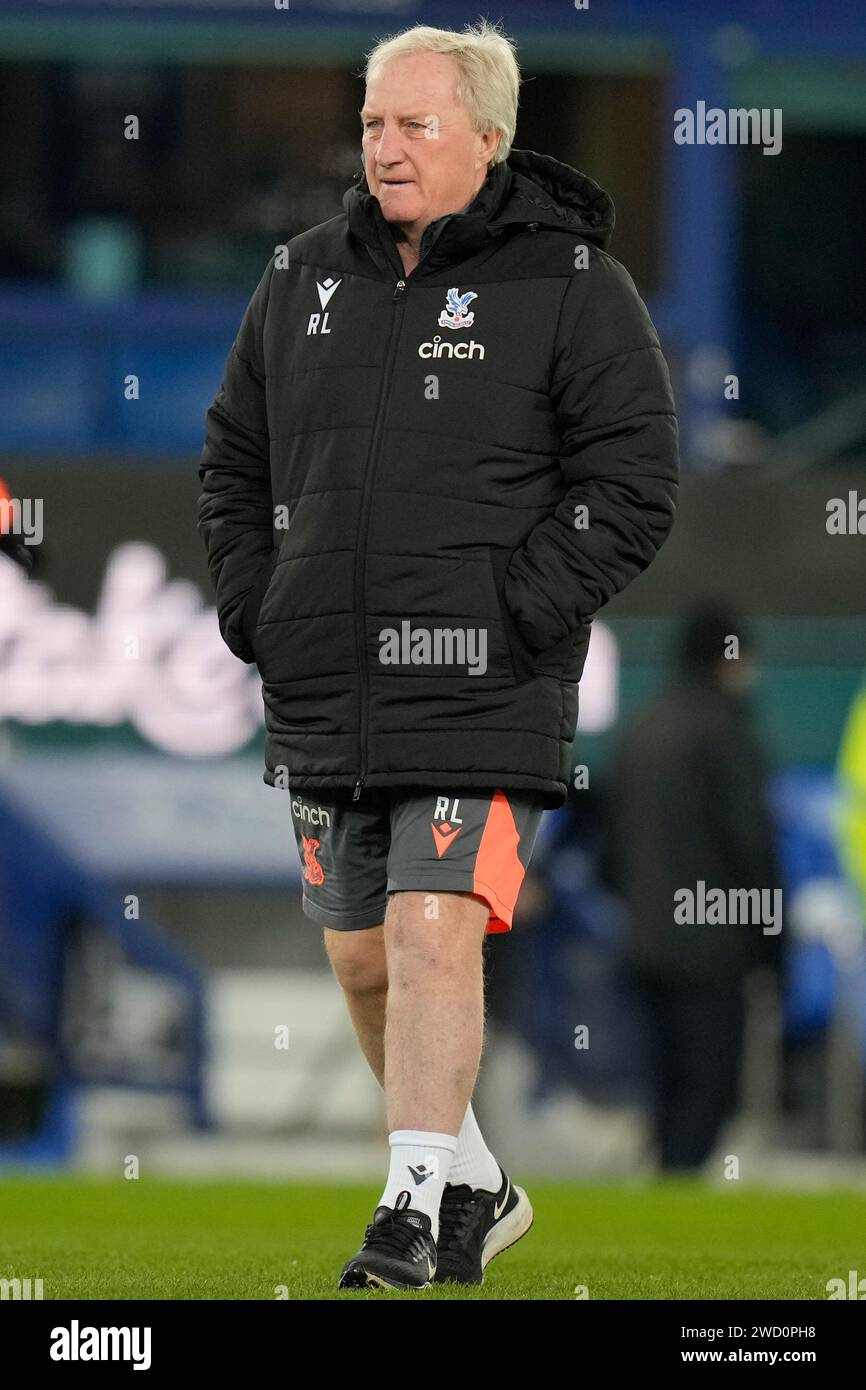 Liverpool, UK. 17th Jan, 2024. Ray Lewington, coach of Crystal Palace ...