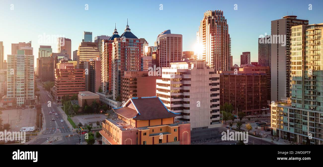 Aerial calgary city skyline buildings hi-res stock photography and ...