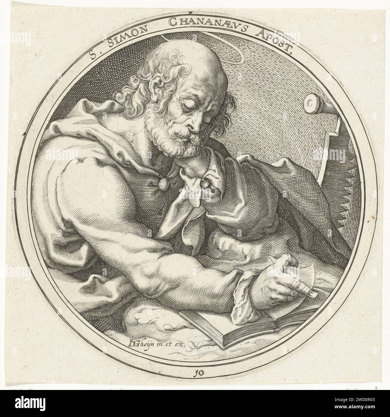 H. Simon, Zechariah, after Jacques de Gheyn (2), c. 1596 print Leiden ...