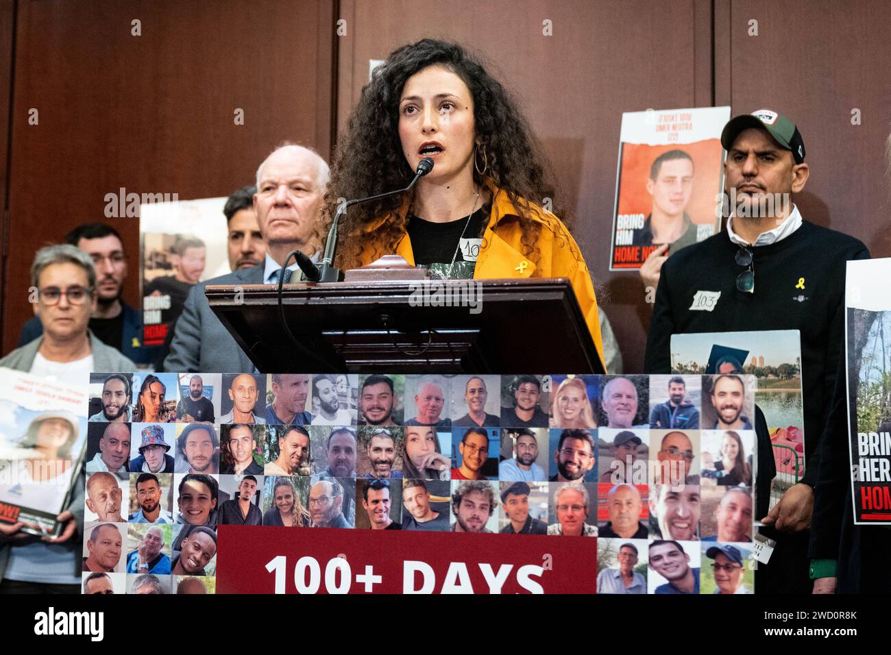 Washington, United States. 17th Jan, 2024. Yarden Gonen, Hamas hostage ...