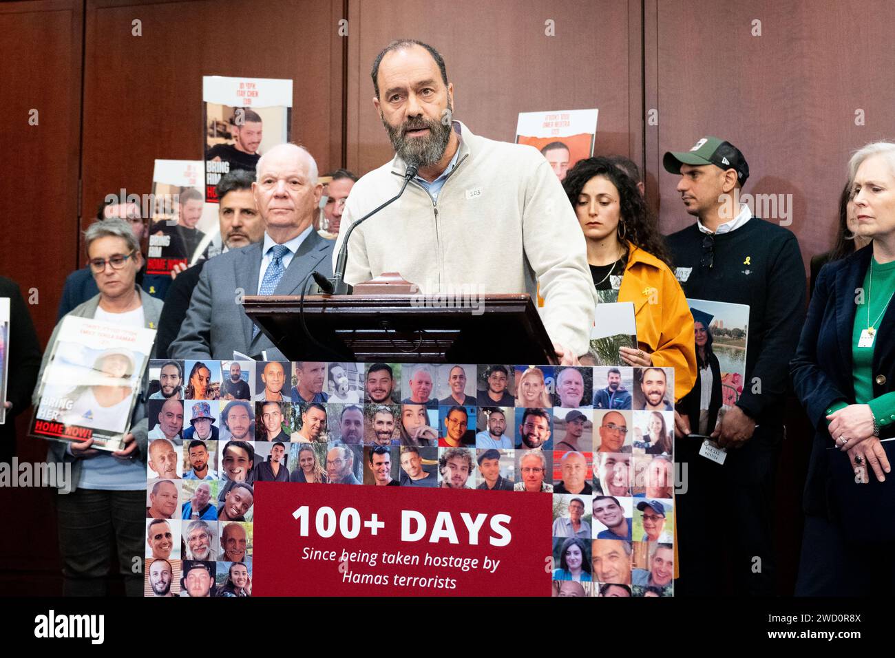 Hamas hostage family member hi-res stock photography and images - Alamy