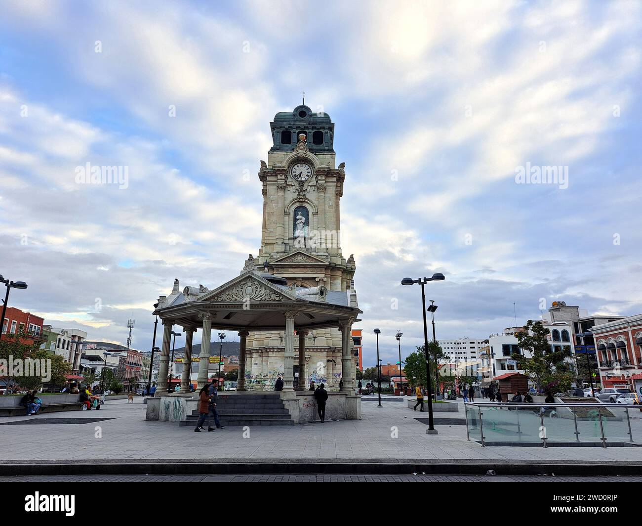 Pachuca, Hidalgo, Mexico - Aug 16 2023: Monumental Clock in the center ...