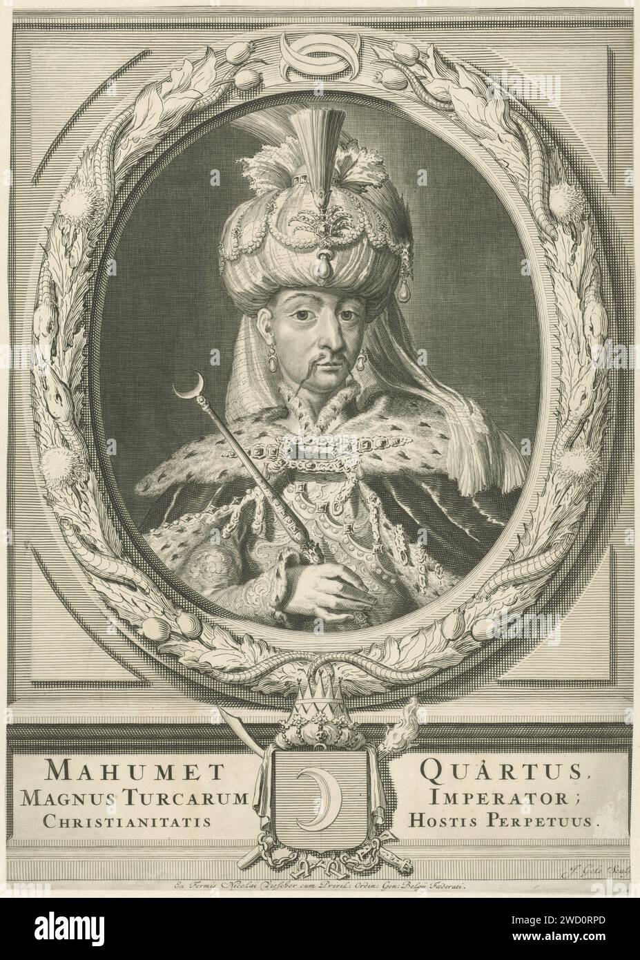 Portrait of Mehmet IV, Sultan of the Ottoman Empire, Jacob Gole, 1670 ...