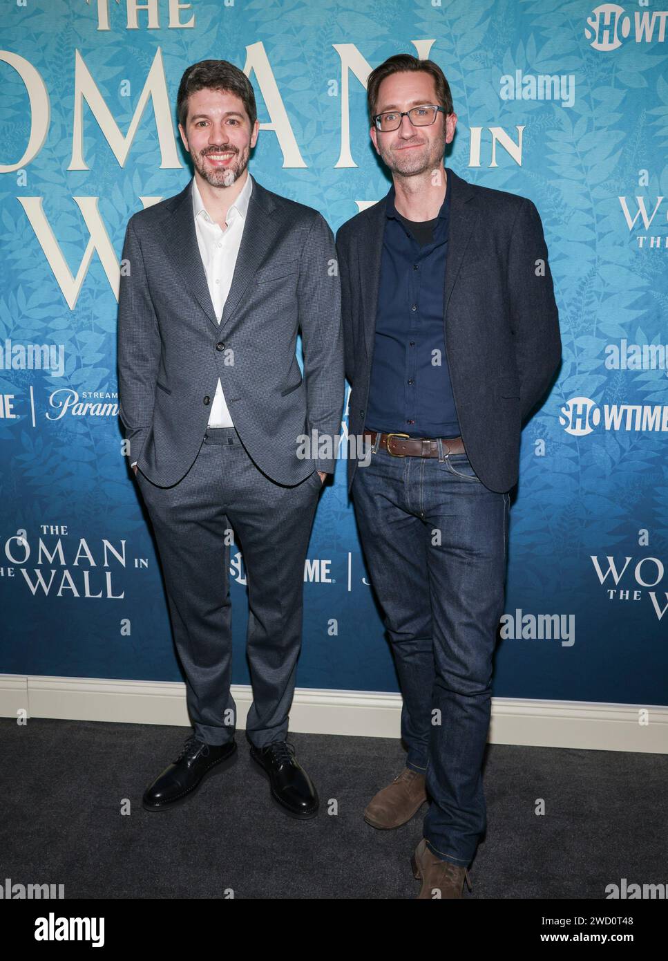 Joe Murtagh, from left and Simon Maxwell attend the premiere of "The ...