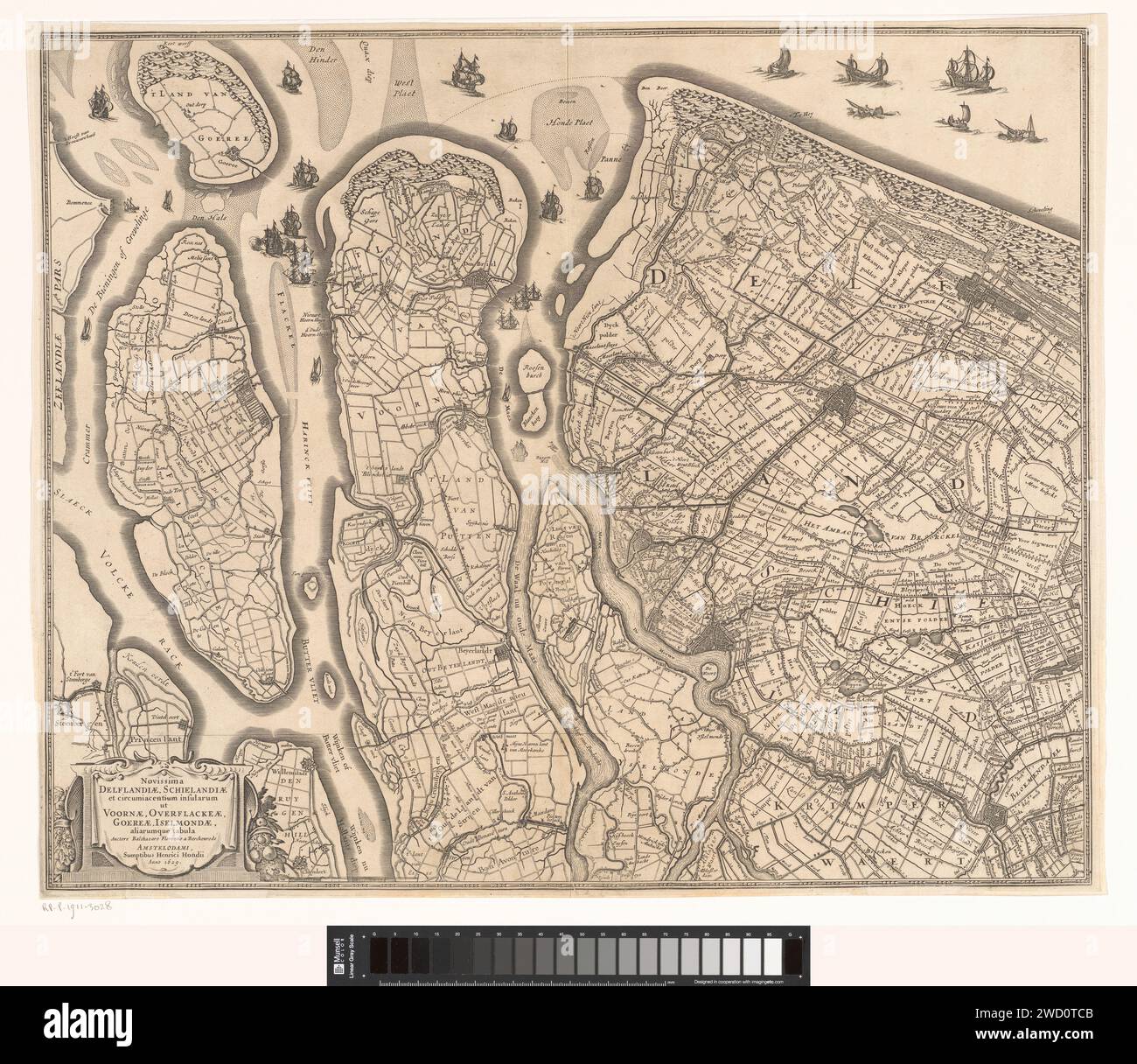 Map of Delfland, Schieland and the South Holland Islands, Anonymous ...