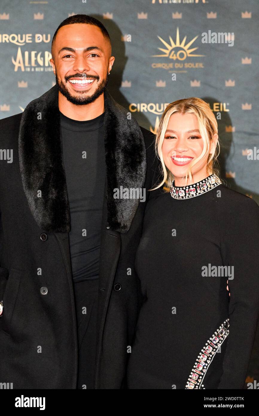 London, UK. 17th Jan, 2024. Tyler West and Molly Rainford on the Red ...