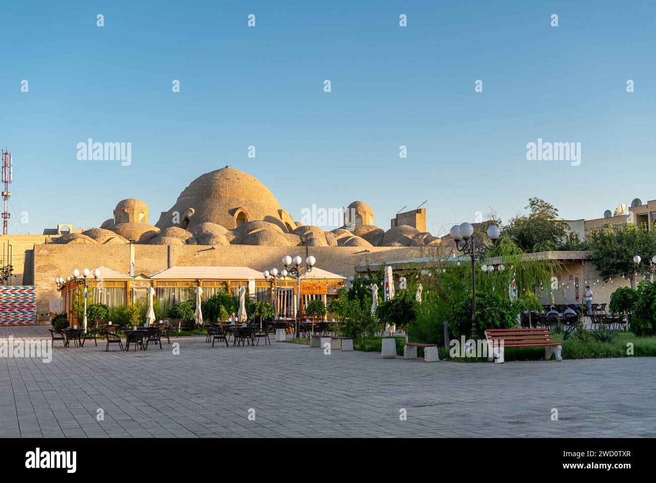 JUNE 28th, 2023, BUKHARA, UZBEKISTAN: Main building of Toqi Sarrofon ...