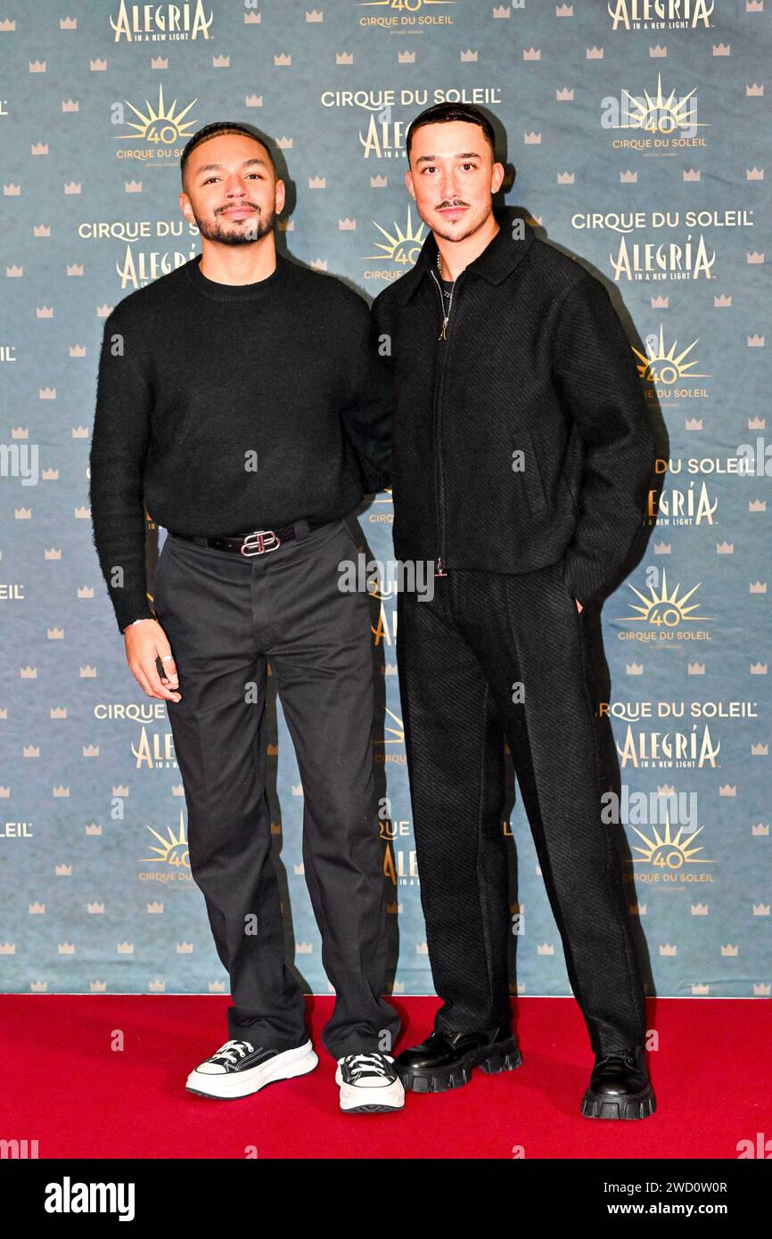 London, UK. 17th Jan, 2024. Javell Lynton and Kyron Hamilton on the Red ...